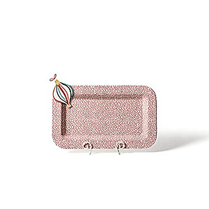 HAPPY EVERYTHING! Red Small Dot Mini Entertaining Rectangle Platter