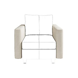 EASE MOOSE Modular Sectional Couch Armrest, Linen Modular Sofa Side Armrest Module Pair for Sectional Modular Couch Beige