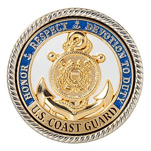 United States Coast Guard USCG Core Values Challenge Coin