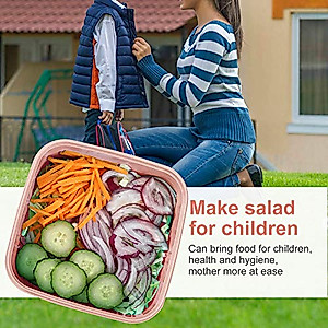 Portable Salad Lunch Container - 38 Oz Salad Bowl - 2 Compartments with Dressing Cup, Large Bento Boxes, Meal Prep to go Containers for Food Fruit Snack