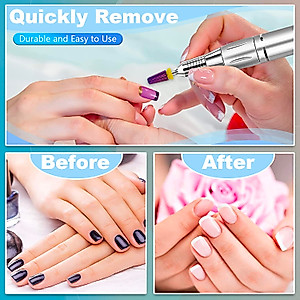 3Pcs Carbide 5 in 1 Nail Drill Bit Set- Two Way Rotate Use for Both Left and Right Handed- XF， F， M 3/32 Inches Brocas Para Drill Nails for Acrylic Nail Gel Fast Remove
