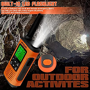 Retevis RT45P Waterproof Walkie Talkies IP67,Rechargeable Two Way Radio for Adults,22CH SOS NOAA,with 1000mAh Battery and USB-C Charger,Long Range 2 Way Radios for Skiing Fishing Boating (2 Pack)