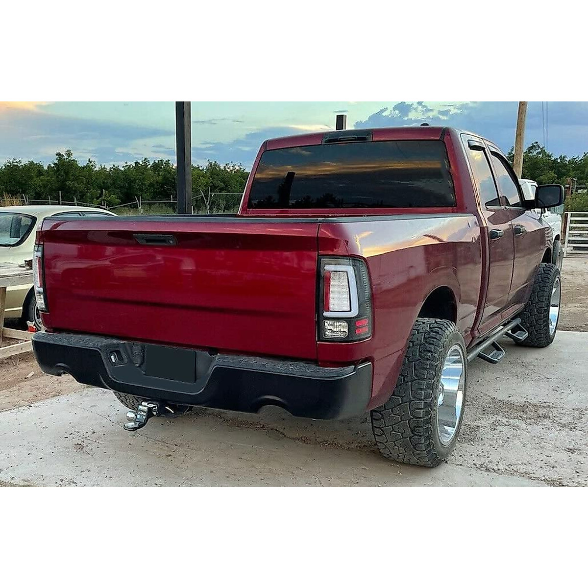 HECASA Rear Tailgate Shell Compatible with 2010-2022 Dodge Ram 1500 2500 3500 Replacement for CH1900129 Truck Tail Gate Primered Steel Black