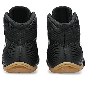 ASICS Kid's MATFLEX 7 Grade School Wrestling Shoes, 2, BLACK/WHITE