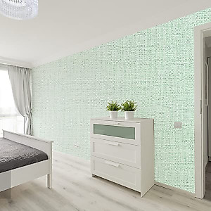 Yancorp Textured Fabric Wallpaper - 16"x120" Faux Grasscloth Peel & Stick Self-Adhesive Removable Wallpaper & Counter Top Liners