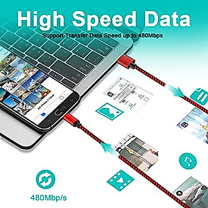 Micro USB Quick Charger Cable 2Pack 10FT Long Android Phone 2.1A Fast Charging Cord for Samsung Galaxy S7 S6 Plus/Edge/Active,J3 Luna Pro/Prime J7 Star/Crown,Note 5/4,LG Stylo 3 2 K30 K20,PS4 Pro