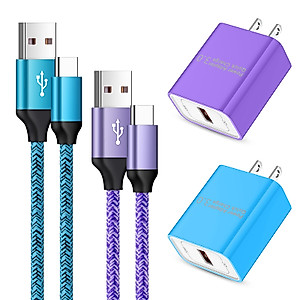 Android Phone Charger Samsung Charger Fast Charging with USB Type C Charger Cable Cord 3FT/6FT for Samsung Galaxy A14 5G/A54 5G/S23 Ultra/S22/S21/S20/S10 /S9/A53/A52/A51/A34/A32/A23/A13/A12/A03s/A01