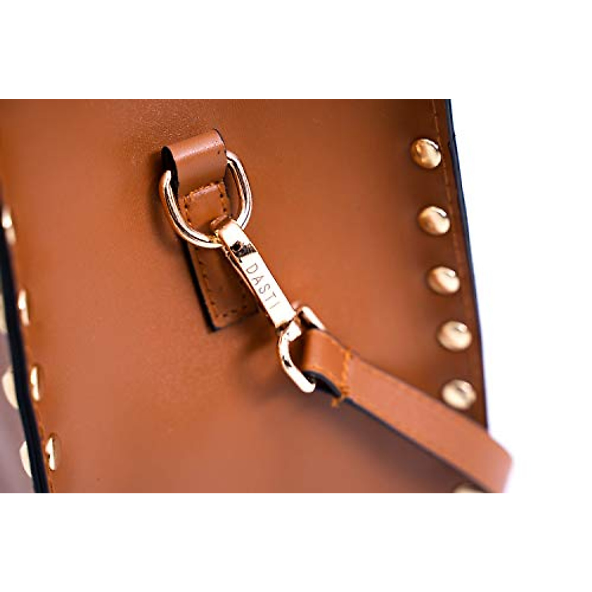 DASTI Carryall bandolera Cartera Mujer Moda Grandes Bolso Mustard Oversized Tot Hobo Tan Totes Minimalist Studded Rivets Handbag with Golden Stud