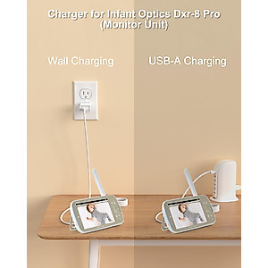 Replacement for Infant Optics Dxr-8 Pro Charger Only Compatible with Infant Optics Baby Monitor (NOT for Camera Unit/NOT for DXR8)