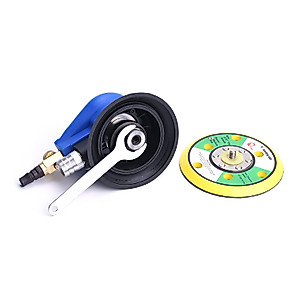 ZHONG AN 5" Professional Orbital Sander, Dual Action Palm Sander for Auto Body Work, Hook and Loop Vacuum System