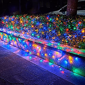 Led Christmas Net Lights Outdoor Christmas Decorations Lights 160LED 4ftx7ft, Connectable Outdoor Indoor Fairy Mesh Net Lights for Christmas Party, Yard, Patio, Tree, Bushes Decorations (Multicolor)