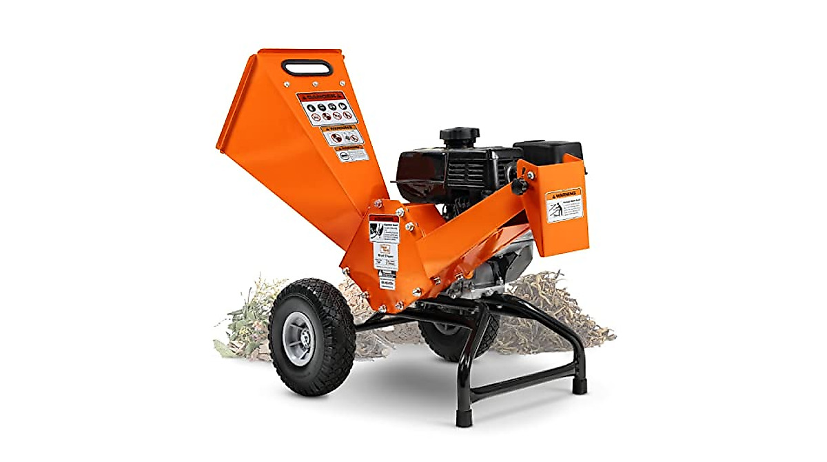 SuperHandy Wood Chipper: 7HP Power & Compact Design