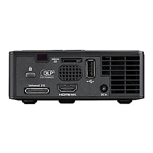 Optoma ML750 WXGA 700 Lumen 3D Ready Portable DLP LED Projector with MHL Enabled HDMI Port, White