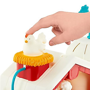 Battat – Farm Animal Toys – 10Pc Toy Farm Set For Kids, Toddlers – Toy Barn & Farm Animals – Music & Animal Sounds – Pretend Play Toy – Musical Farm Playset