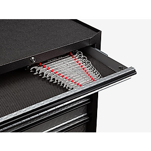 TEKTON 19-Tool Combination Wrench Organizer Rack (Red) | ORG29219 | Made in USA