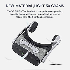 VR Headsets, Virtual Reality 3D Game Movie Goggles for iPhone & Android 4.7-6.1 inch Smartphone Adjustable Headphones VR Glasses with Controller