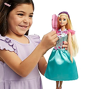 Barbie Doll for Preschoolers, My First Barbie “Malibu” Deluxe Doll, Blonde with Accessories, Soft Poseable Body, Party & Bedtime Themed Fashions