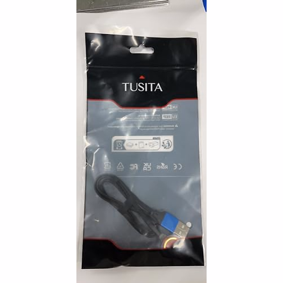 TUSITA MCC3 1A/1.5A/2A Magnetic Charger Compatible with Olight Odin | Odin Mini | PL-Pro | Baton3 | Warrior Mini2 | Perun 2 | Seeker 3 pro|Warrior X3 3S | Baldr Pro R - 50CM