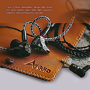 Ikko OH10 in-Ear Monitor, Detachable Design in-Ear Headphone/Earphone,10mm Dynamic Drive + Knowles 33518 Balanced Drive Dual Hybrid