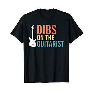 Dibs on the Guitarist Music Instrument Guitar Player T-Shirt