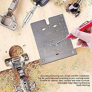 Hinge Jig Drill Guide, 35mm Dowelling Drilling Tool Set Kit Concealed Hinge Jig Kit for Furniture Woodworking