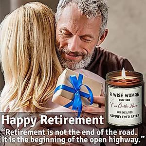 Retirement Gifts for Women Coworker Leaving Gifts for Women, Farewell, Happy Retirement, Going Away Gifts, Goodbye Gifts for Coworkers, Colleagues, Lavender Scented, 7oz Soy Wax Candles