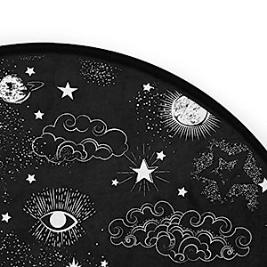 Circular Rugs Sun and Moon for Bedroom 3 Ft Round Rug Small Area Rug Room Decor Washable