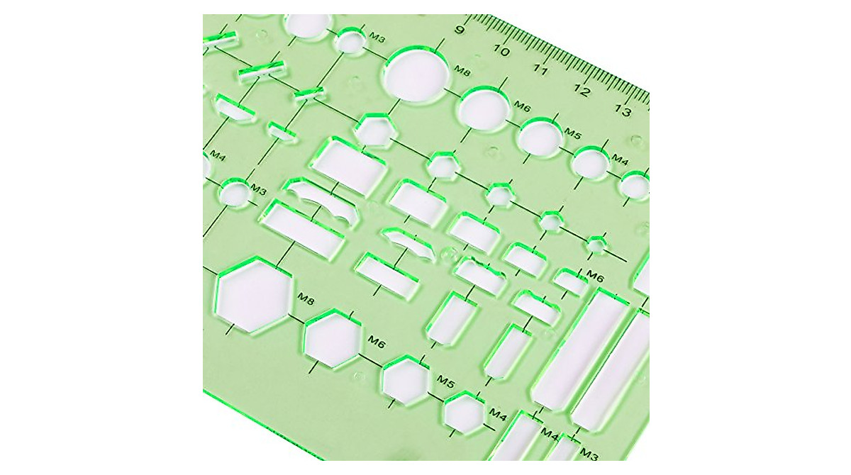 LAMXTX 6 PCS Measuring Stencils for Precise Drawings
