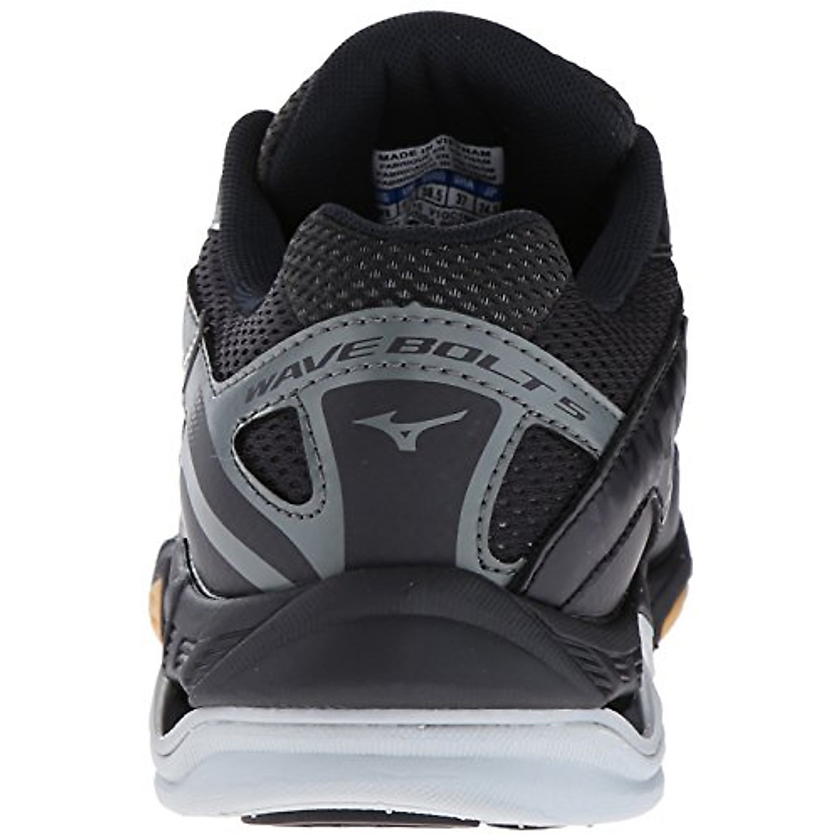 Mizuno Women's Wave Bolt 5-W Volleyball Shoe, Black/Silver, 6