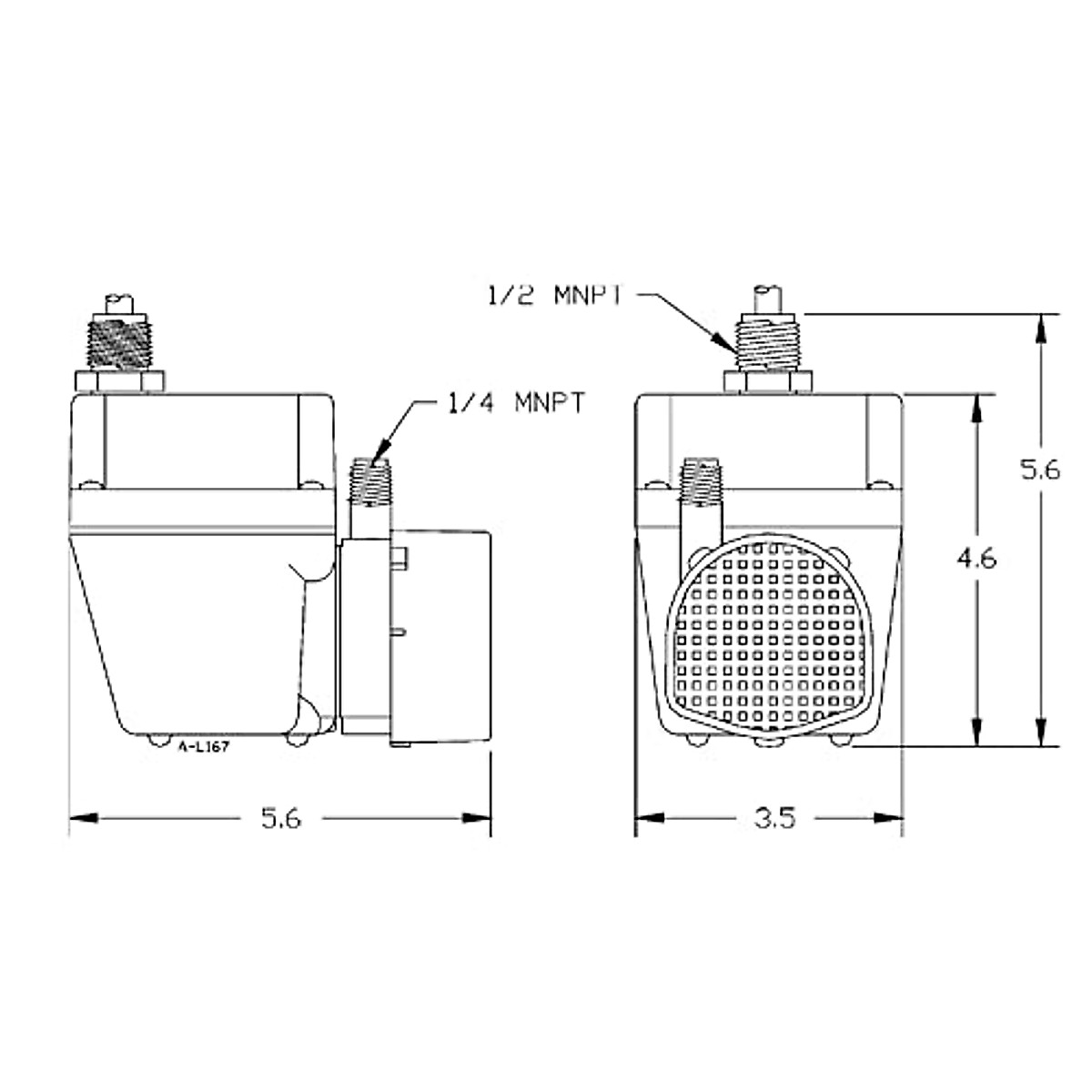 Little Giant 2E-NYS 115 Volt, 1/40 HP, 300 GPH, Cast Aluminum Submersible Parts Washer Pump for Unheated Stoddard Solvent or Deodorized Kerosene with 6-Ft. Power Cord (Plug-less), Grey, 502020