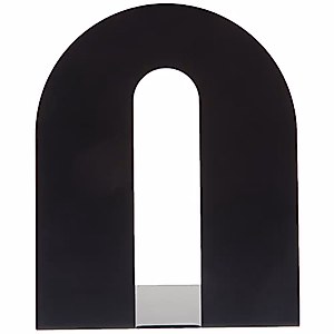 Officemate Heavy Duty 10" Bookends, Non-Skid Base, Black, Pair (93142)