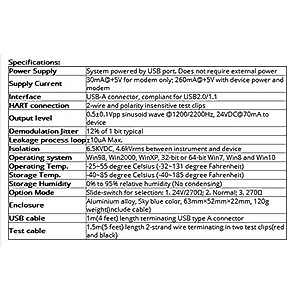 Full Version USB Hart Modem WS232UP Hart -USB Modem Hart Transmitter With Built-in 24VDC & Loop Resistor For All HART Device