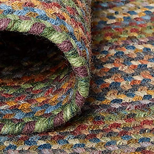 Colonial Mills Rustica Braided Rug, 8 by 11-Feet, Classic/Multicolor