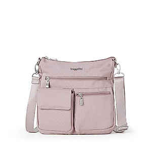 Baggallini womens Modern Everywhere Slim Crossbody, Blush Shimmer, One Size US
