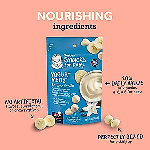 Gerber Graduates Yogurt Melts, Strawberry and Mixed Berry, 1 Ounce(Pack of 8)