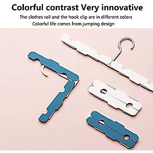CHMHY 4 Pcs Portable Folding Travel Hangers,Outdoor Hangers, Travel Accessories Foldable Clothes Drying Rack for Travel,Folding Coat Hanger