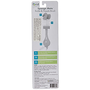 The First Years Sponge Mate Bottle and Nipple Cleaning Brush