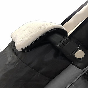 Cozy Baby Sleeping Bag Adaptable for Most Style Strollers,Comfortable Warm Coral Lining, Practical Design of Toddler Stroller Footmuff