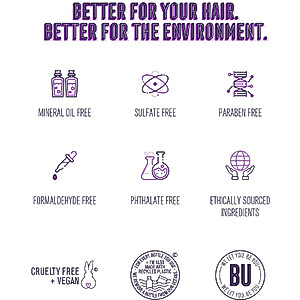 BOLD UNIQ Purple Leave In Conditioner for Dry & Damaged Blonde, Platinum & Gray/Silver Hair. Light Toning, Hydrating & Detangling. Peta-approved, Vegan & Cruelty-Free. Sulfate & Paraben Free.