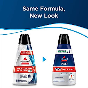 Bissell Professional Spot and Stain + Oxy Portable Machine Formula, 32 oz, 1-Pack, 32 Fl Oz