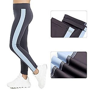 bababanana Youth Leggings for Girls' Mid-Rise Yoga Pants, Running Girls Leggings Gymnastics Workout Pants for Kids 5–16 Years