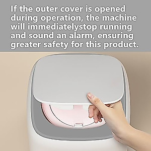 Portable Mini Fully Automatic Washing Machine for Underwear, Panties, and Socks Designed Specifically for Separating Close-Fitting Clothing (ABS-WHITE-GRAY)