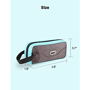 GOX Premium Toiletry Bag, Dopp Kit Case For Travel, Multifunction Cosmetics Organizer Pouch(Grey/Sky blue)