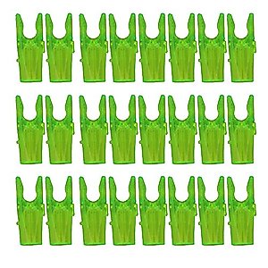 UP100 50 PCS Transparent Green for OD 3.2mm Pin Nock L Size for Archery Arrow Nock
