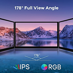 Hosyond 10.1" IPS LCD Capacitive Touch Screen HDMI Display Portable Monitor 1024X600 Built-in Dual Speakers for Raspberry Pi 5/4/3 Xbox PS4 Windows 7/8/10