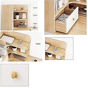 Desk Bookshelf Magazine Rack Corner Drawer Partition Stratification Storage Rack Desktop Office Home Dormitory 60X50X50CM MUMUJIN