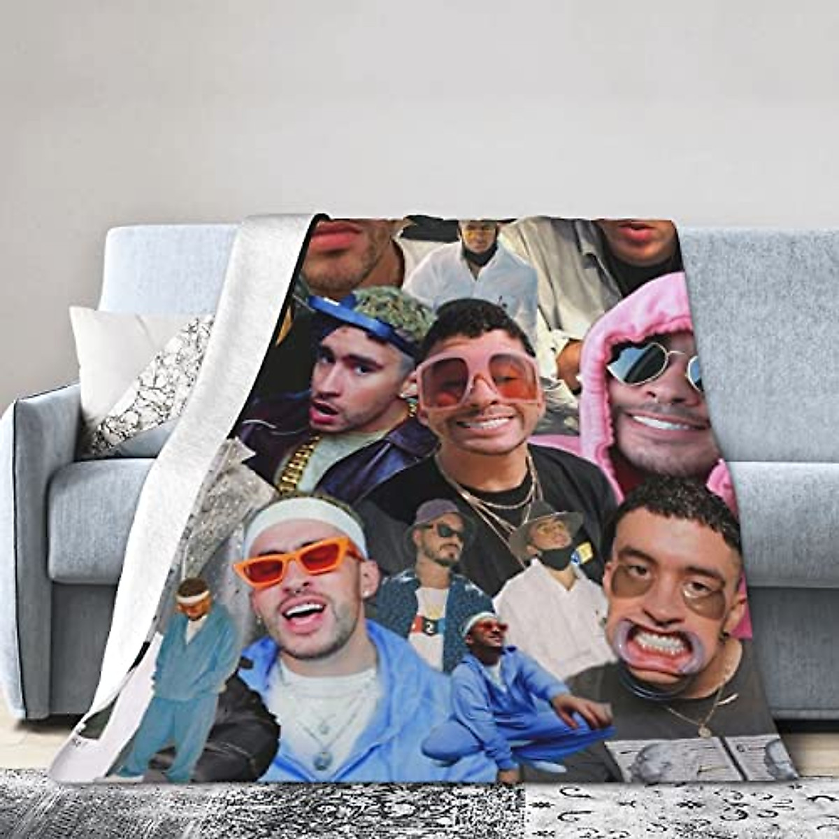 Singer Rapper Ultra Soft Throw Blankets Flannel Fleece All Season Blanket Light Weight Living Room/Bedroom/Sofa Warm Blanket 50"x40"