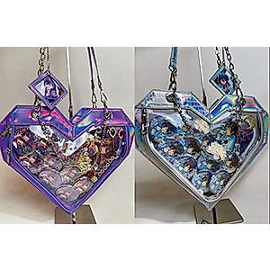 Cute Ita Tote Backpack Clear Window Bag, Kawaii Itabag Crossbody Bag Backpack Design for Women Girls Lolita Cosplay Goth Bag (Gold)