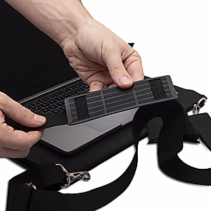 GARMISH Laptop Harness - Walking Desk-Hands Free Portable Wearable Desk with Adjustable Straps for up to 16" Laptop, MacBook, Notebook- Complete with Microfiber Cloth