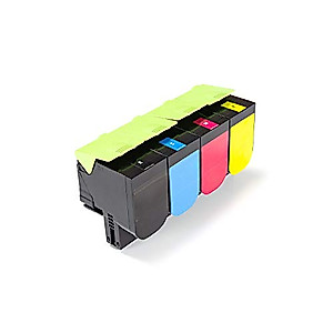 Green2Print High Yield Tonerset, 4 cartridges 1x 8500, 3X 5000 Pages Replaces Lexmark 78C1XC0, 78C1XK0, 78C1XM0, 78C1XY0 High Yield Toner Cartridge for Lexmark CX421adn, CX421, CX522ade, CX522